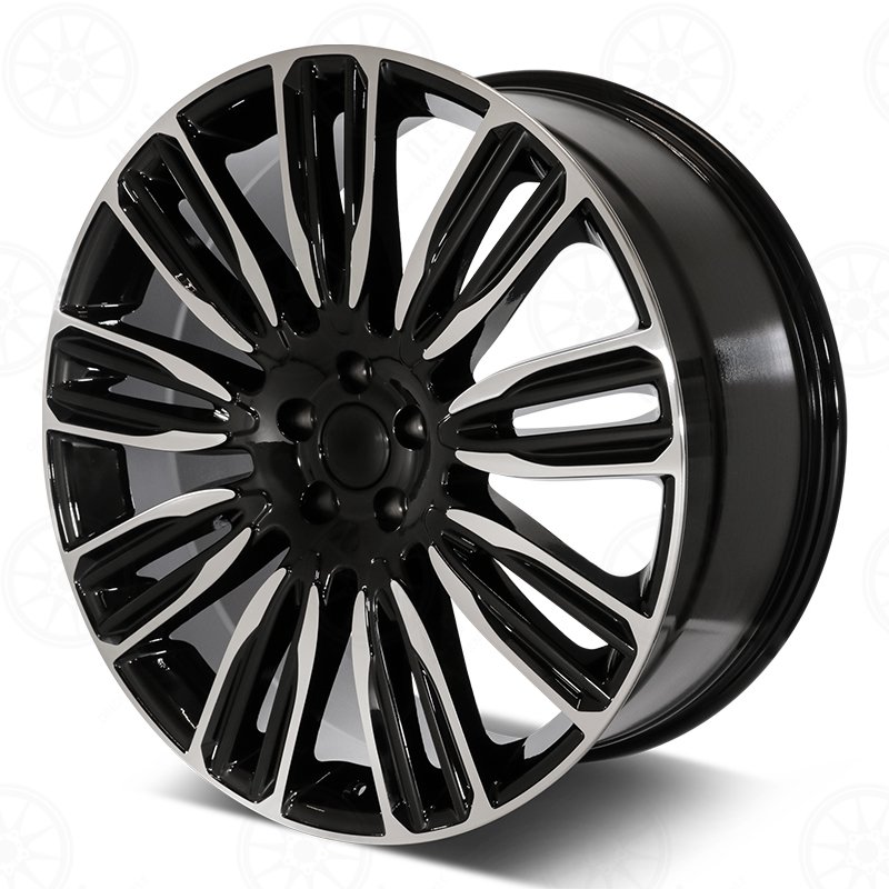 24x10 | 45 | RL16 Machined Face w/Black Outline | Velar Style | 5x120 ...