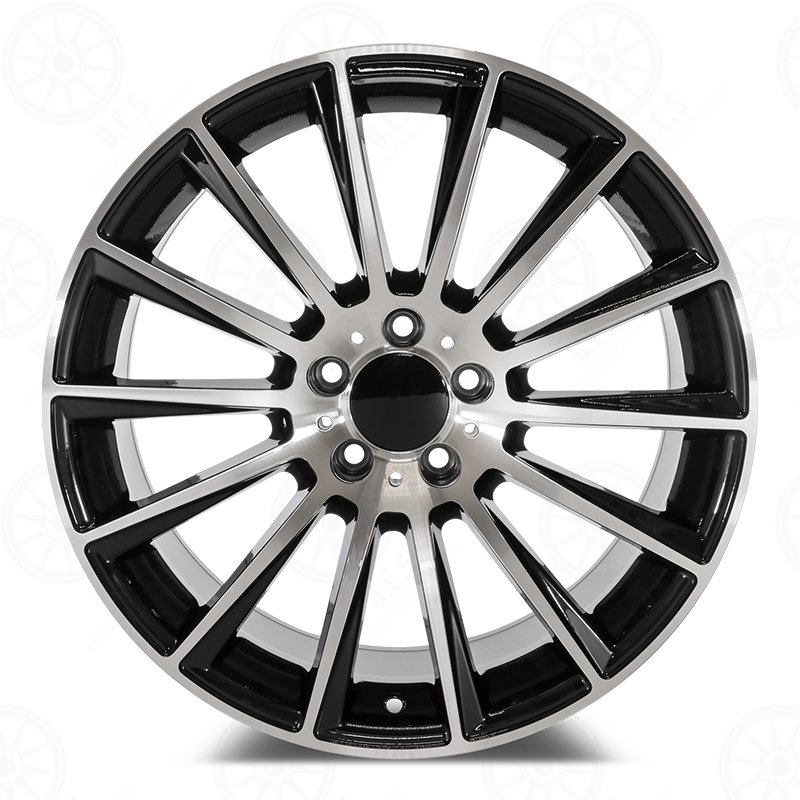 22x9 | 32 | RM06 Machined Face w/Black Outline | SLK Style | 5x112 ...