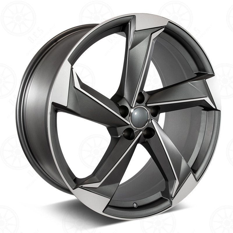 21x9.5 | 30 | RA57 Machined Face w/Gunmetal Outline | S5 Style | 5x112 ...