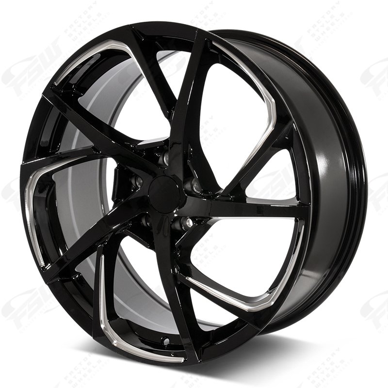 20x8 | 45 | F234 Gloss Black Milled | HSX Style | 5x114.3 - Factory ...