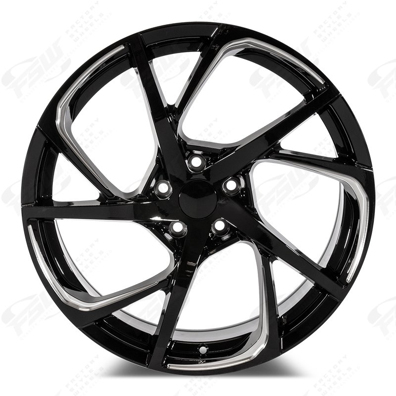 20x8 | 45 | F234 Gloss Black Milled | HSX Style | 5x114.3 - Factory ...