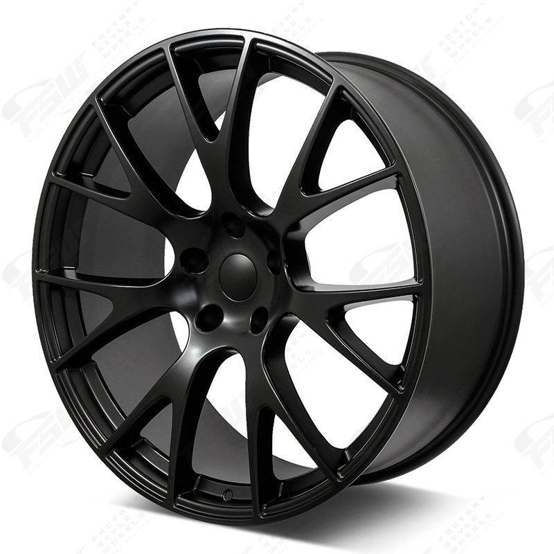 Hellcat Style - F047 Satin Black - 20x10 | 18 | 5x115 (Rear) - Factory ...