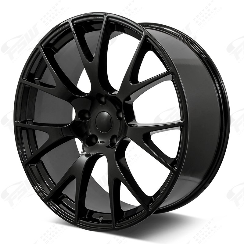 20x10 | 18 | F046 Gloss Black | Hellcat Style | 5x115 (Rear) - Factory ...