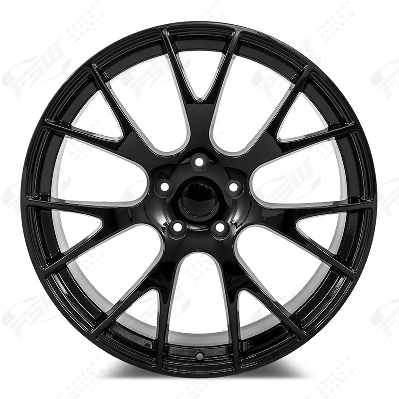 20x10 | 18 | F046 Gloss Black | Hellcat Style | 5x115 (Rear) - Factory ...