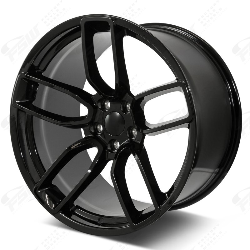 20x11 | 22 | F147 Gloss Black | Flow Forged Hellcat Style | 5x115 (Rear ...