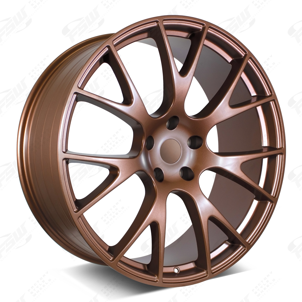 24x10 | 25 | F048 Matte Bronze | Hellcat Style | 5x139.7 - Factory Style Wheels